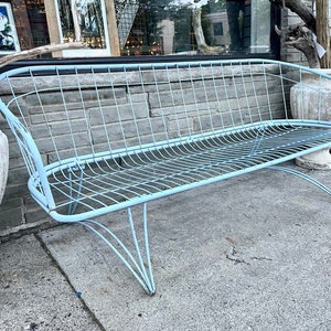 Vintage Homecrest Sofa Outdoor Sofa Wire Metal Mid Century Homecrest ...