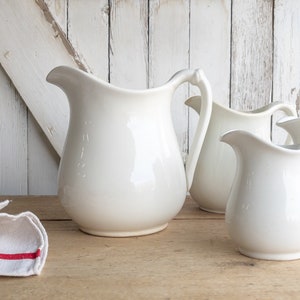 Taylor Smith & Taylor Ironstone Pitcher Antique Pitcher White Pitcher ...