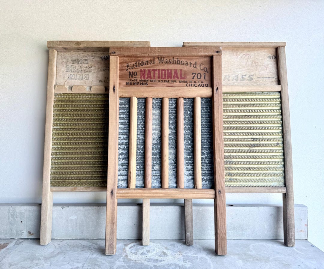 Vintage Washboard Wash Board Laundry Room Decor Rustic Primitive Modern ...