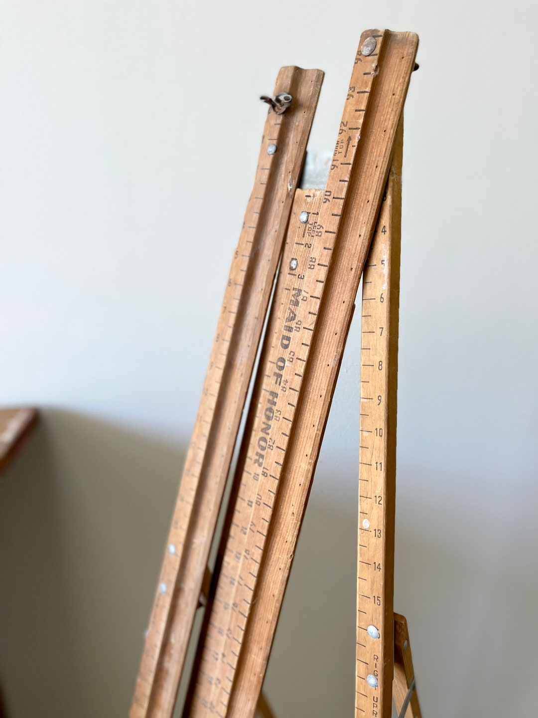 Antique Quilting Rack Primitive Maid of Honor Quilting Frame Wooden ...