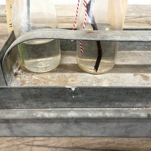 Metal Tool Tray Galvanized Tool Tray Caddy Open Tool Box Garden Tray ...