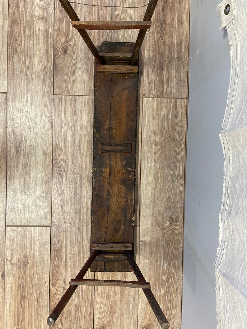 Small Rustic Wood Bench Antique Wood Bench Mortise and Tenon - Etsy