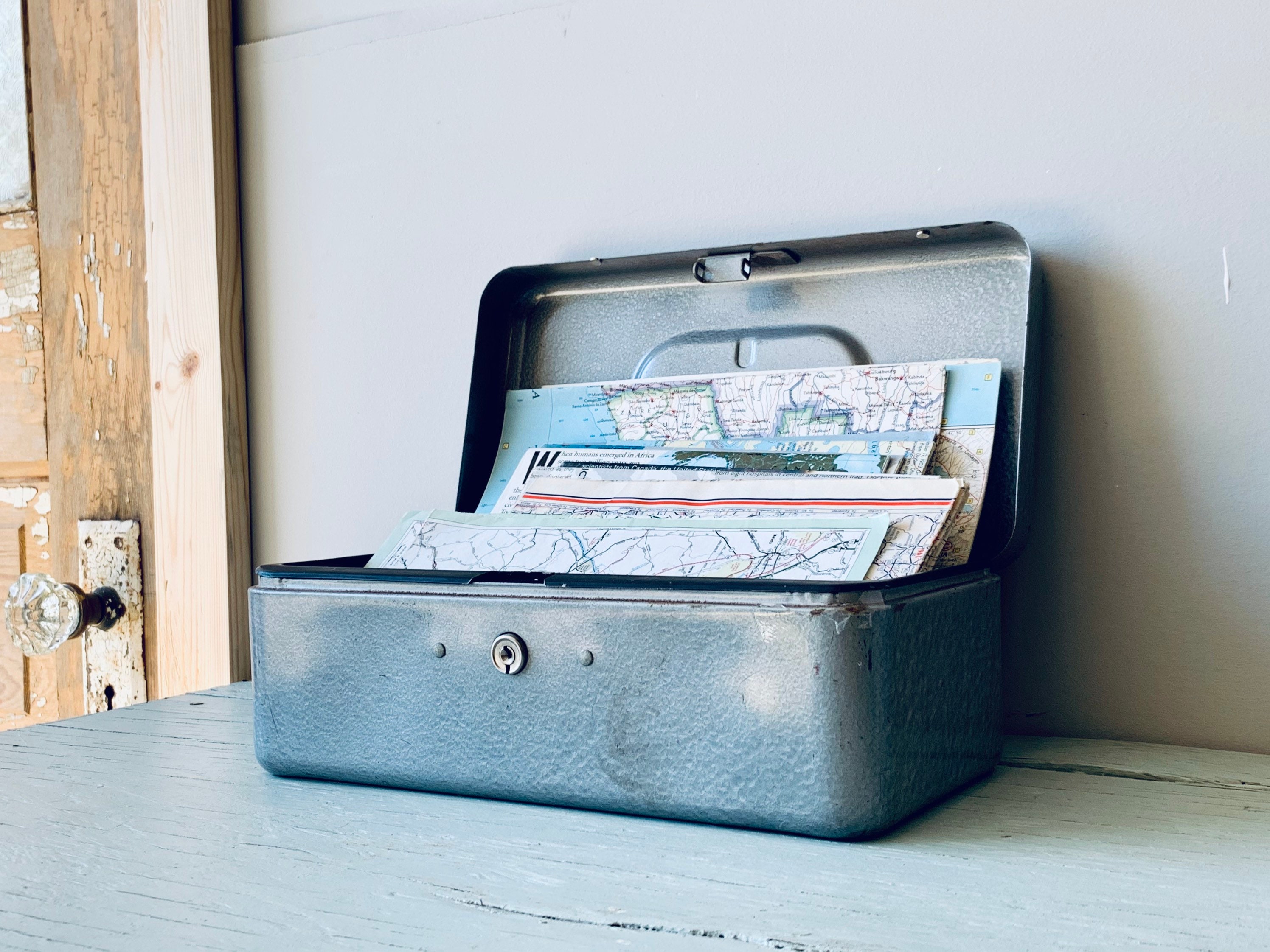 Metal Tool Box Galvanized Tool Box Industrial Tool Box | Etsy
