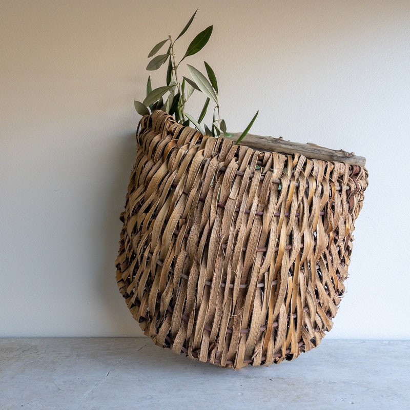 Handmade Twig Basket - Etsy