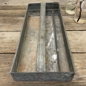 Metal Tool Tray Galvanized Tool Tray Caddy Open Tool Box Garden Tray ...