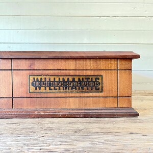 Antique Willimantic Spool Cabinet Wooden Vintage Two Drawer Cabinet ...