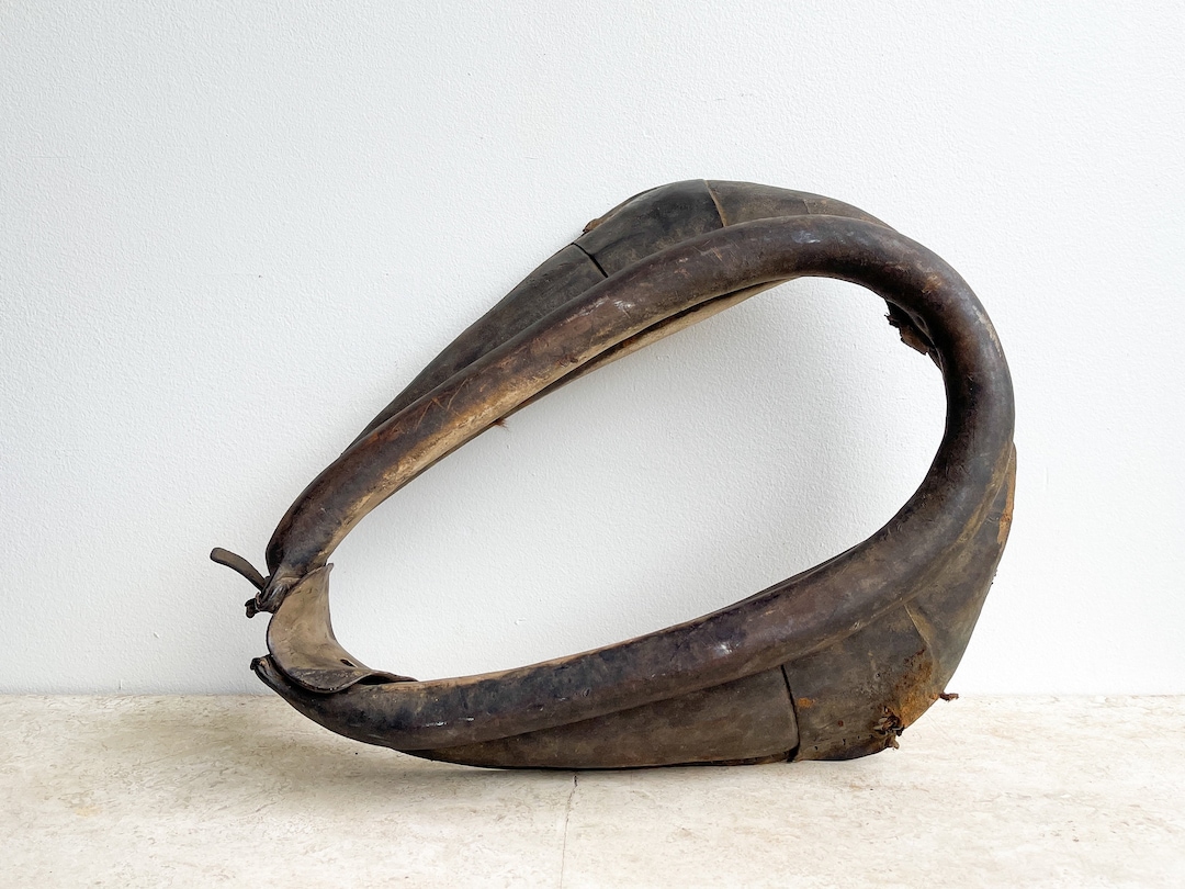 Antique Leather Horse Collar Horse Harness Rustic Decor Western Decor ...