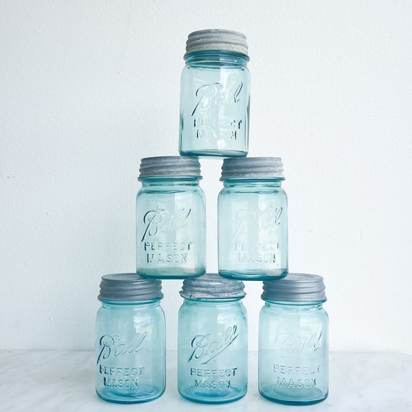 Blue Ball Jars - Etsy
