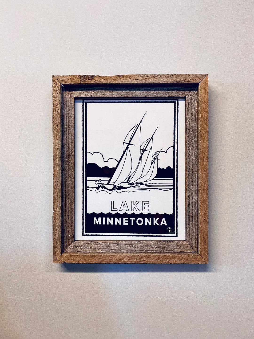 8x10 Reclaimed Wood Frame Beveled Edge Frame Barnwood Picture Frame ...