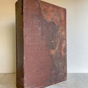 Antique Artists Box Rustic Storage Divided Wooden Box Craft Storage Art ...