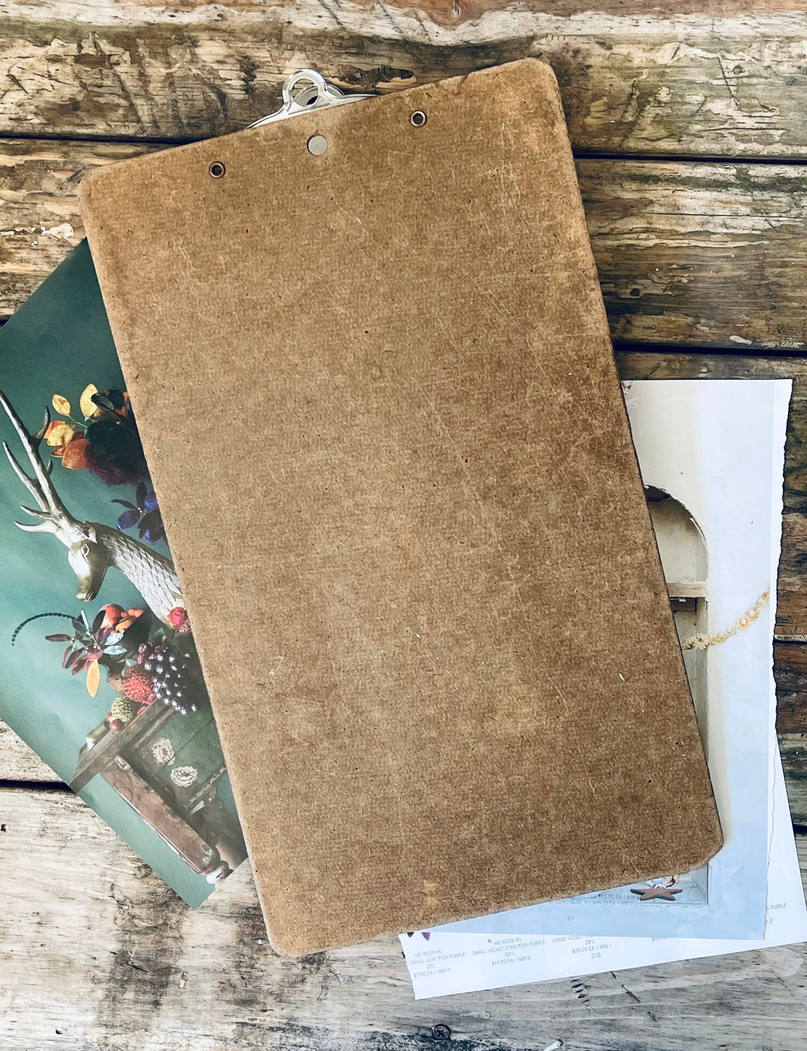 Large Vintage Clipboard Wood Clipboard Heavy Duty - Etsy