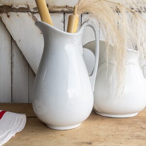 Large White Vase Royal Stone China Wedgwood and Co White Pitcher ...
