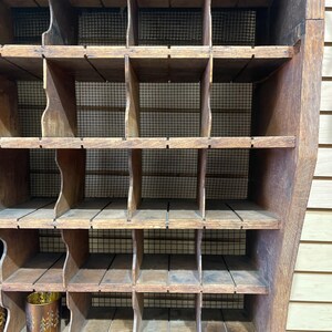 Antique French Desk Cubbies Post Office Postal Storage Rustic ...