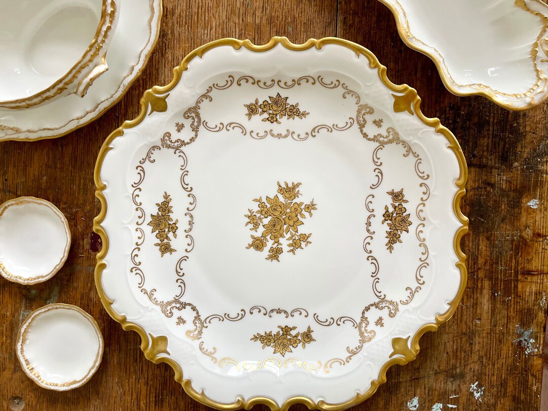Antique Porcelain Reichenbach German Serving Platter 24 - Etsy