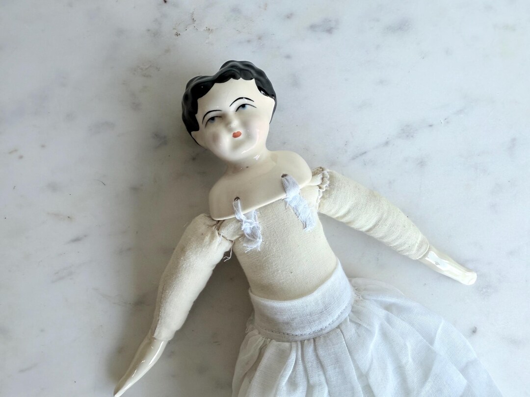 Vintage Porcelain Doll Nell Tasha Tudor 1977 Doll Making Kit With White ...