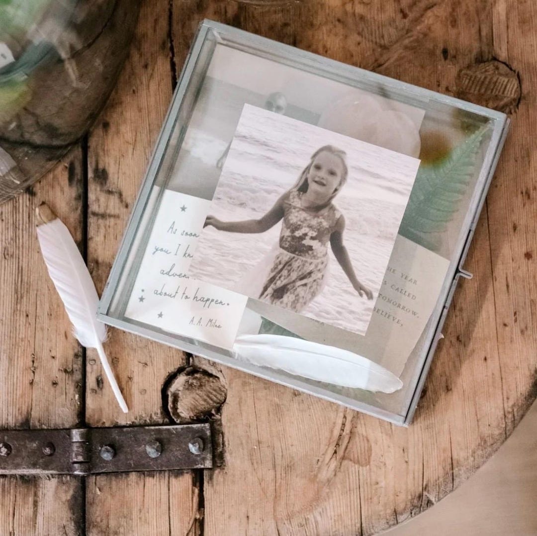 Zinc Glass Memory Box Picture Frame Square Glass Frame Metal Frame ...