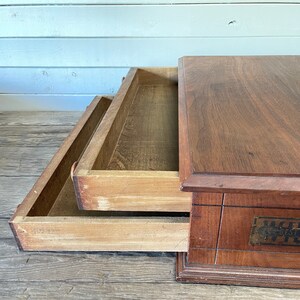 Antique Willimantic Spool Cabinet Wooden Vintage Two Drawer Cabinet ...