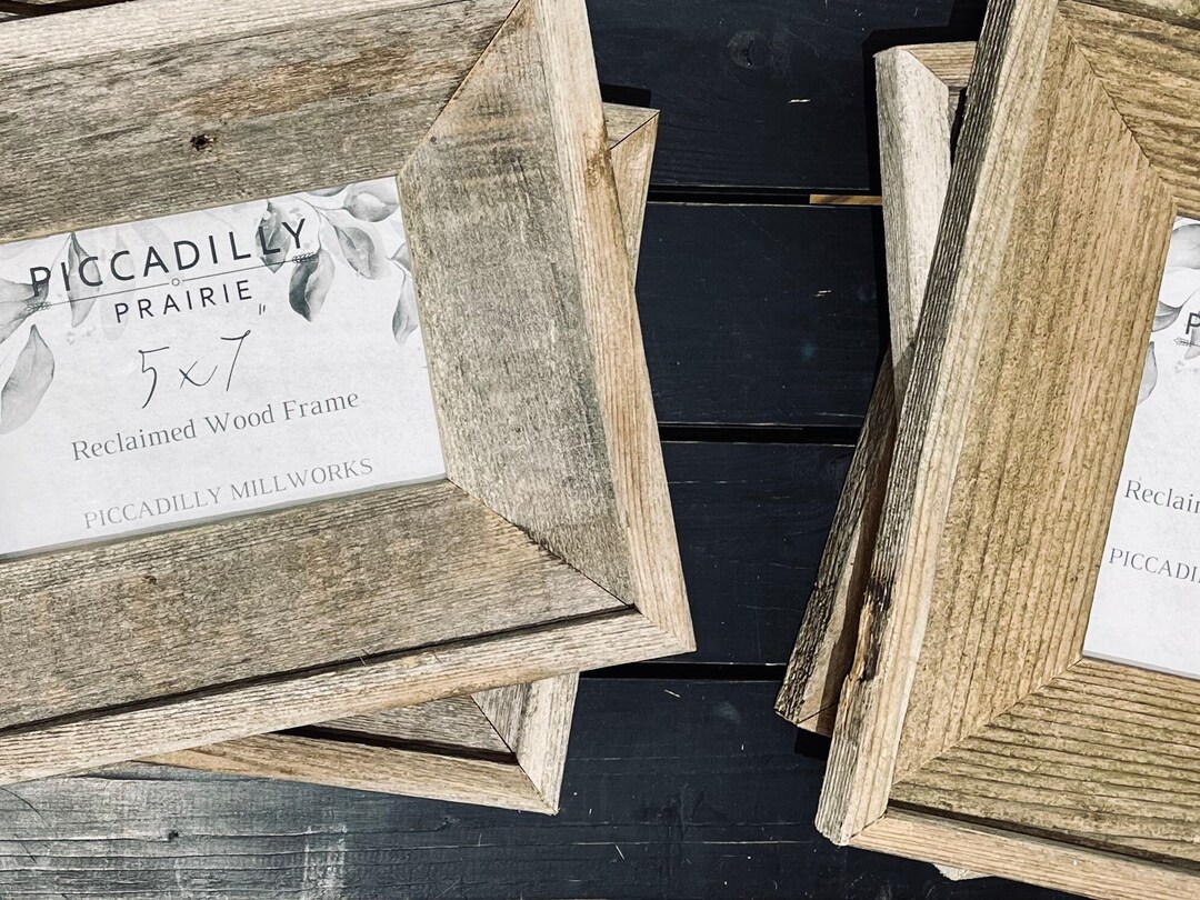 Reclaimed Wood 5x7 Picture Frame Rustic Photo Frame Barn Wood Frame ...