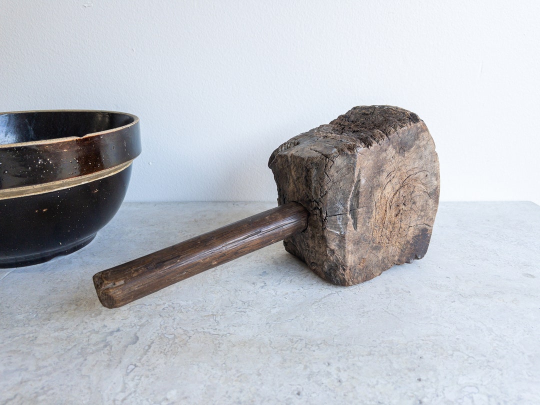 Rustic Wood Mallet Primitive Burl Wood Sledge Hammer Carpenter Mallet ...