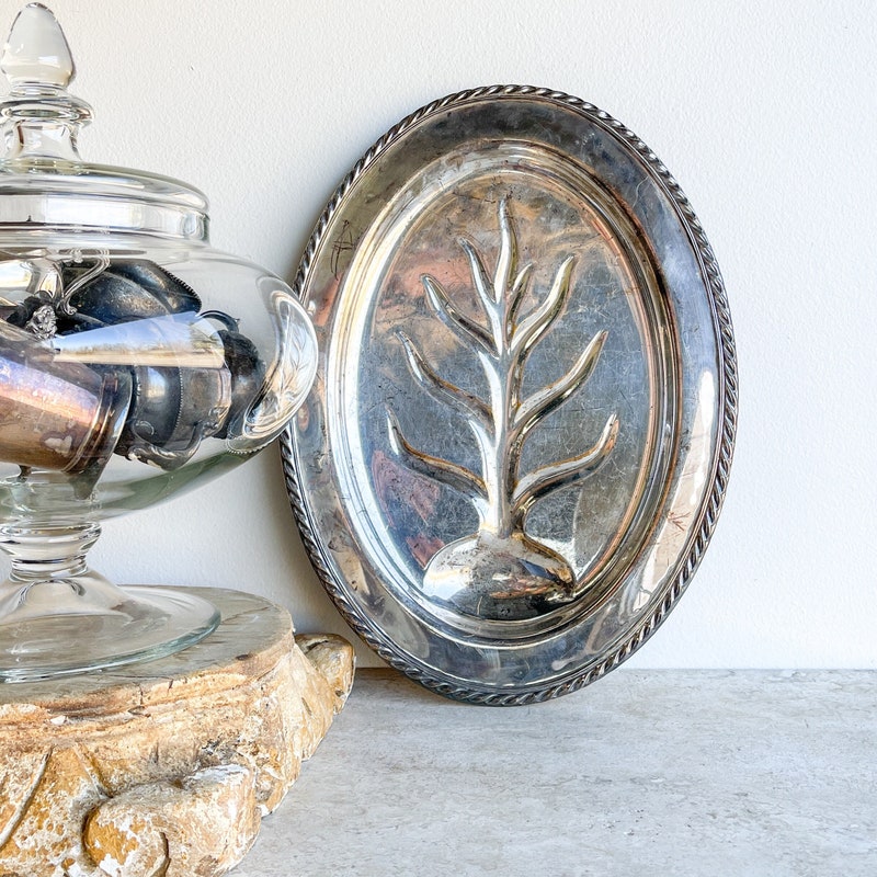 Heavy Silver Tray - Etsy