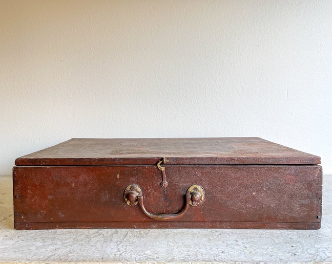 Antique Artists Box Rustic Storage Divided Wooden Box Craft Storage Art ...