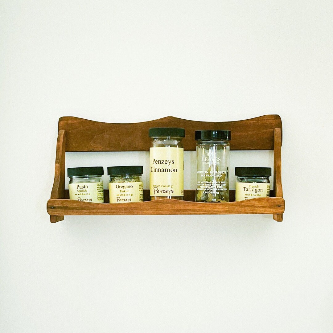 Small Spice Jar Rack Spice Jar Shelf Apothecary Shelf Bottle Rack Nail ...