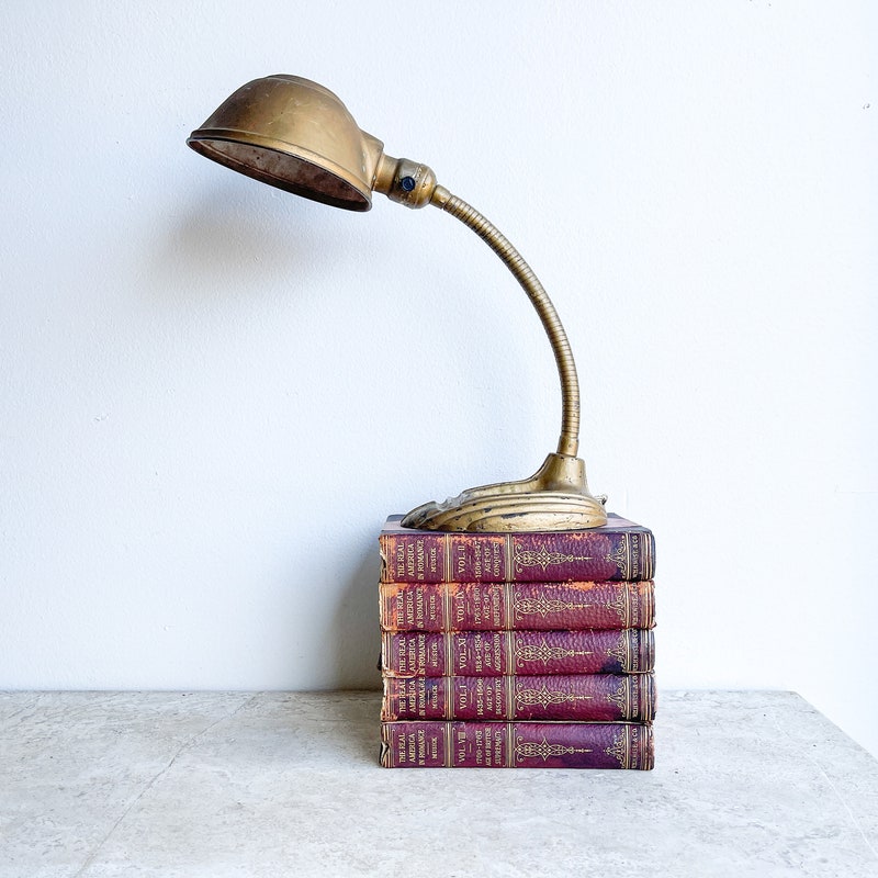 Antique Desk Lamp - Etsy