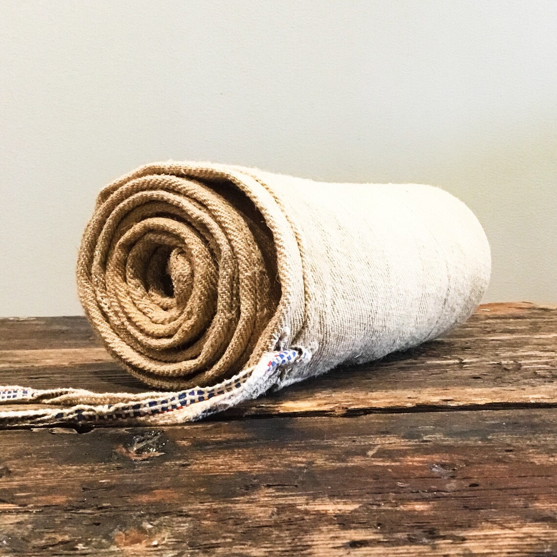 French Grain Sack Vintage Grain Sack Fabric Rustic Burlap | Etsy