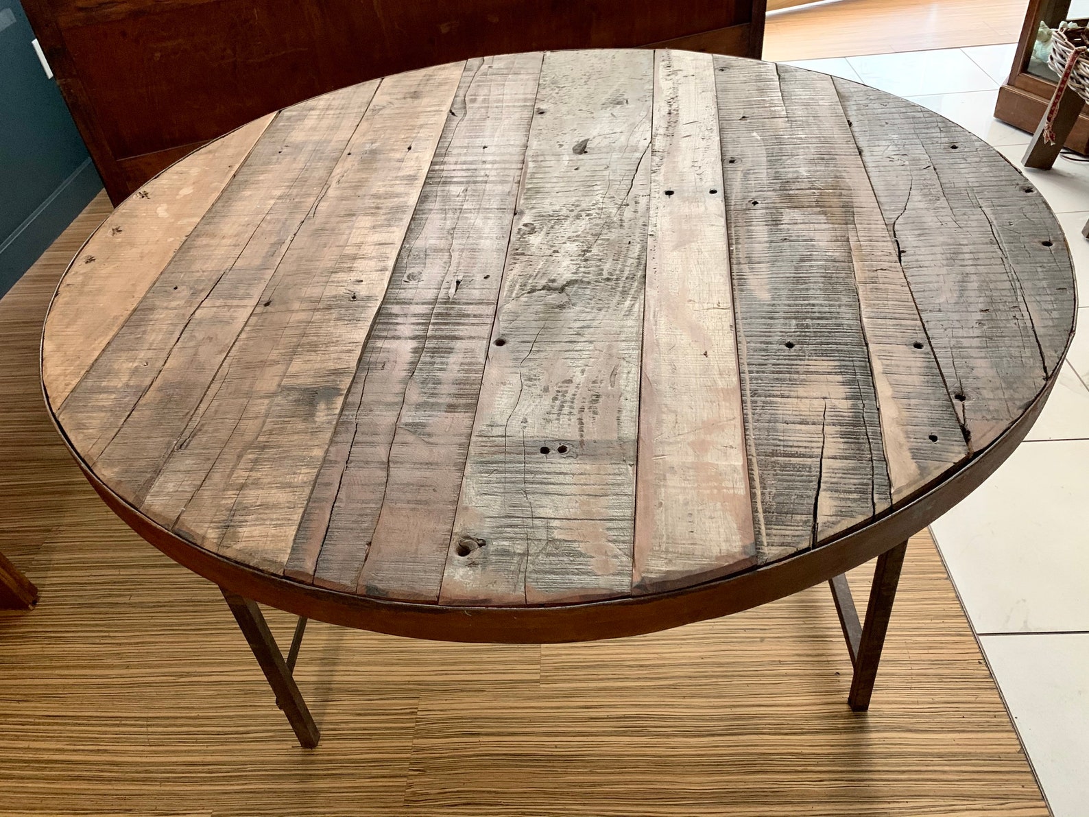 Round Folding Wood Table Dining Table Indian Wedding Table - Etsy
