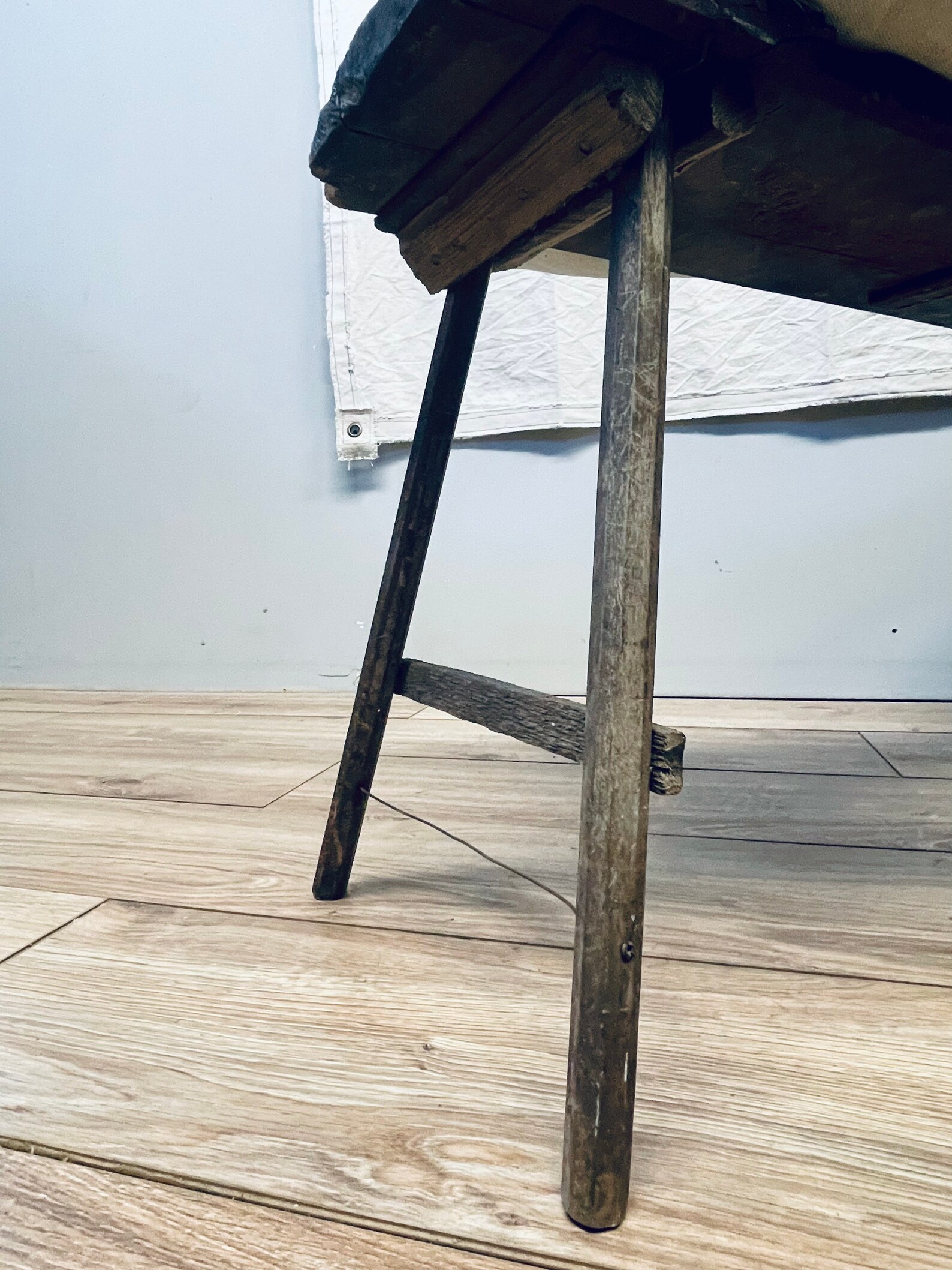 Small Rustic Wood Bench Antique Wood Bench Mortise and Tenon - Etsy