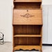 Larkin Style Secretary Desk Bookshelf Cabinet Narrow Entryway Piece ...