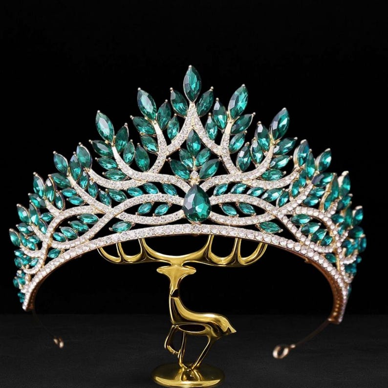 Crystal Queen Tiara: Imperial Elegance Bridal Crown - Etsy