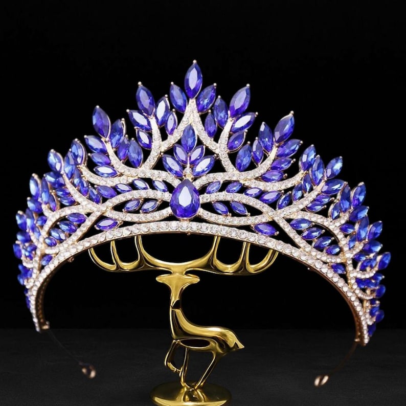 Crystal Queen Tiara: Imperial Elegance Bridal Crown - Etsy