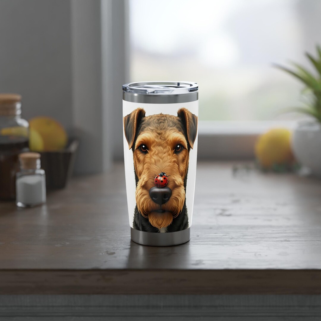 Airedale Tumbler Lady Bug 20 Ounce Water Bottle - Etsy