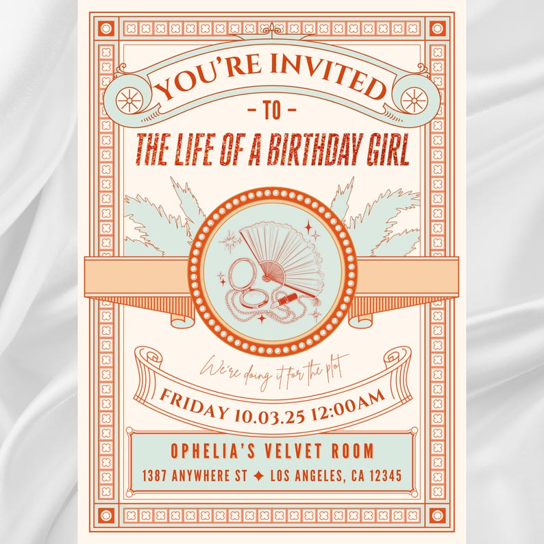 THE LIFE OF A ___ Editable Party Invitation Template Canva Design, 5x7 ...