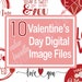 Valentine's Day Clip Art PNG Bundle Value Pack With Hearts, Love, Be ...