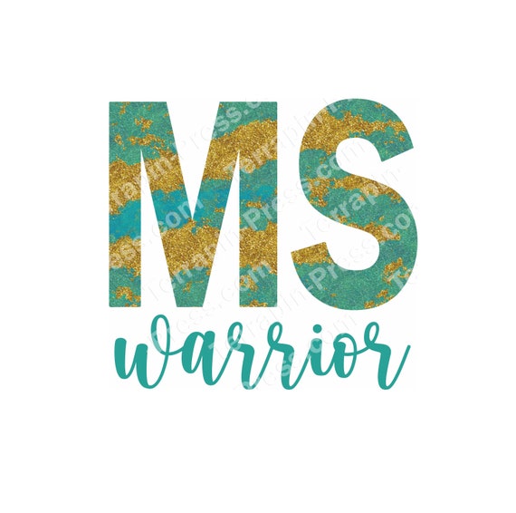 MS Warrior Digital Download Multiple Sclerosis Image File for | Etsy