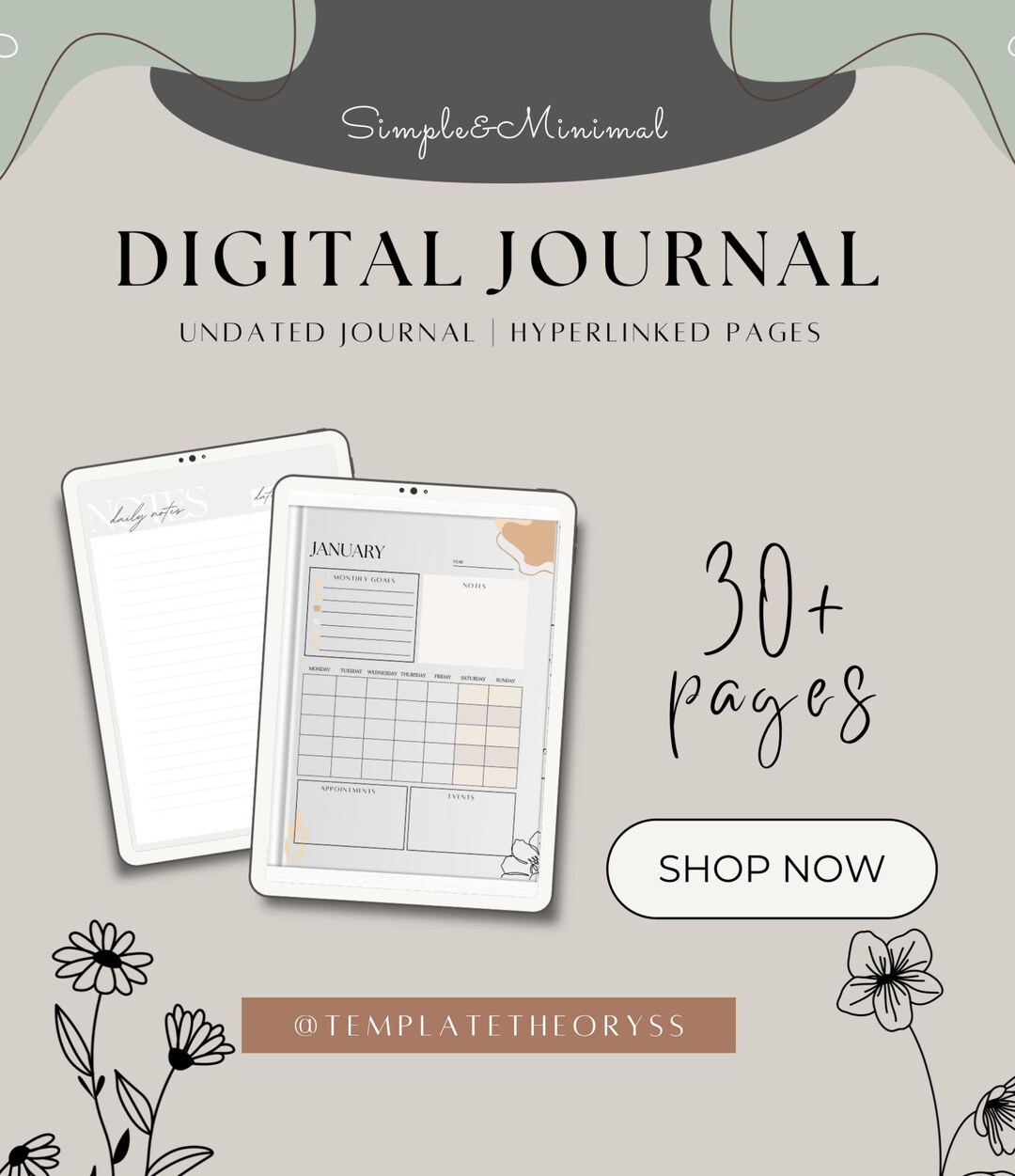 Digital Journal – Guided PDF Journal With Inspirational Quotes, Daily ...