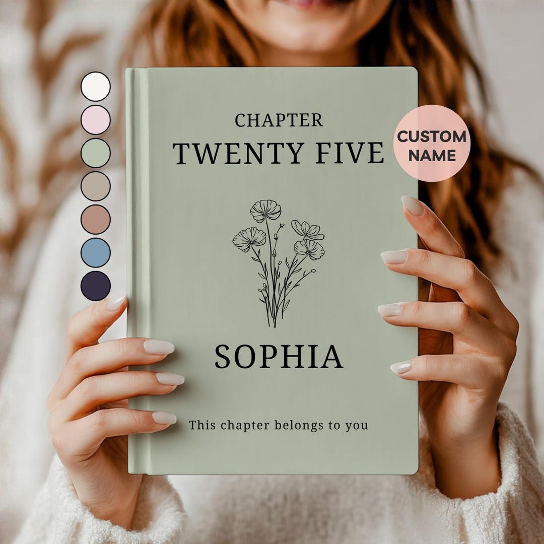Personalized New Chapter Birthday Gift, Chapter Twenty Five Custom Name ...