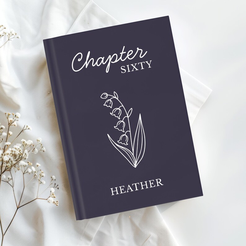 Personalized 60th Birthday Gift for Her, Chapter Sixty Custom Name ...