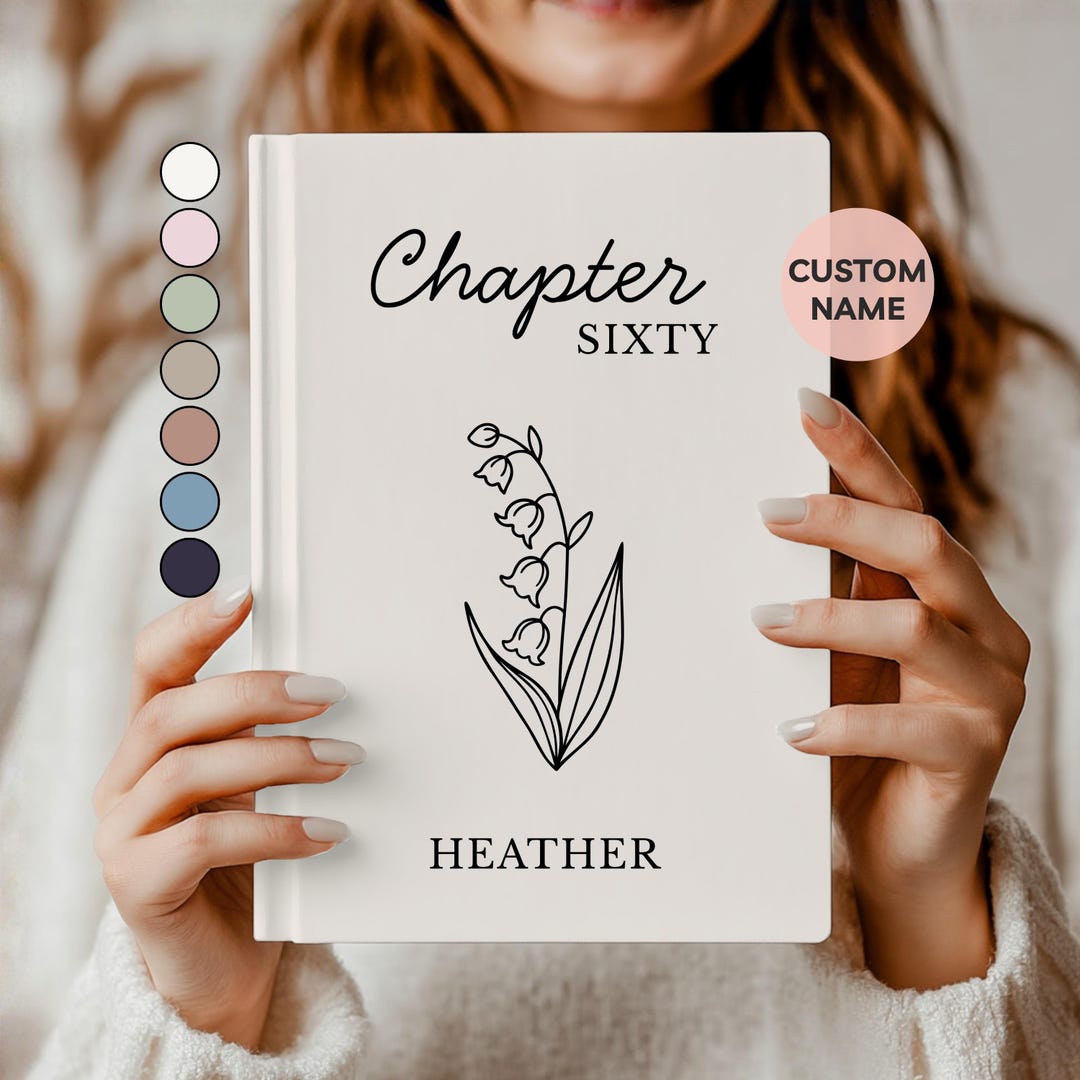 Personalized 60th Birthday Gift for Her, Chapter Sixty Custom Name ...