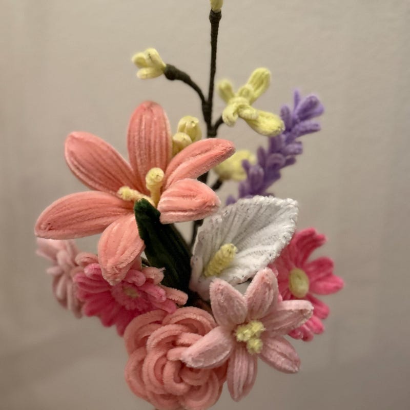 Pipecleaner Flower Bouquet Etsy