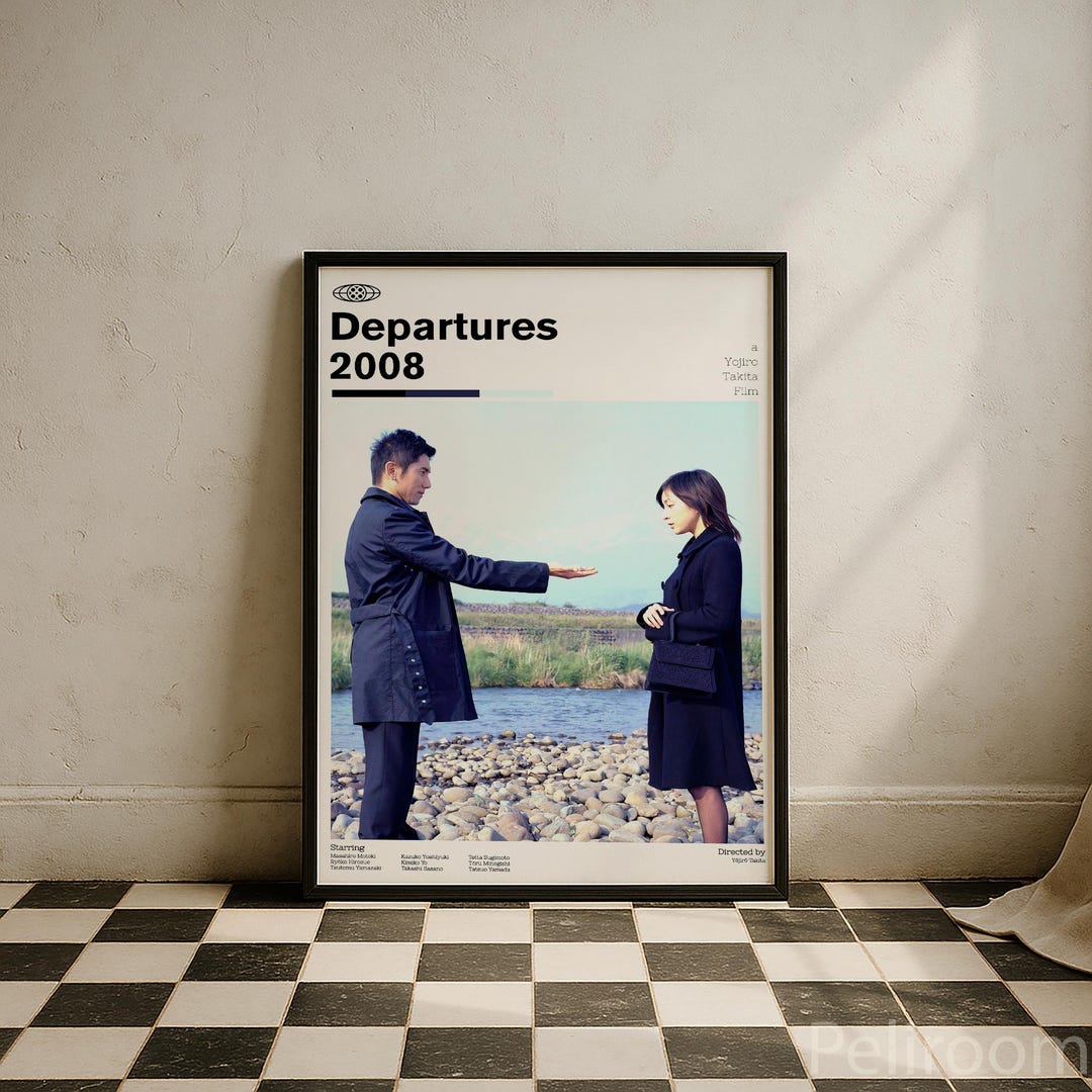 Departures 2008 Vintage Movie Poster | Yōjirō Takita Japanese Cinema ...