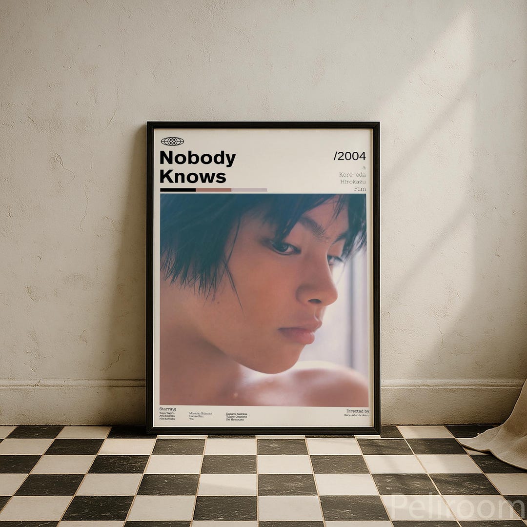 Nobody Knows 2004 Vintage Movie Poster | Kore-eda Hirokazu Japanese ...