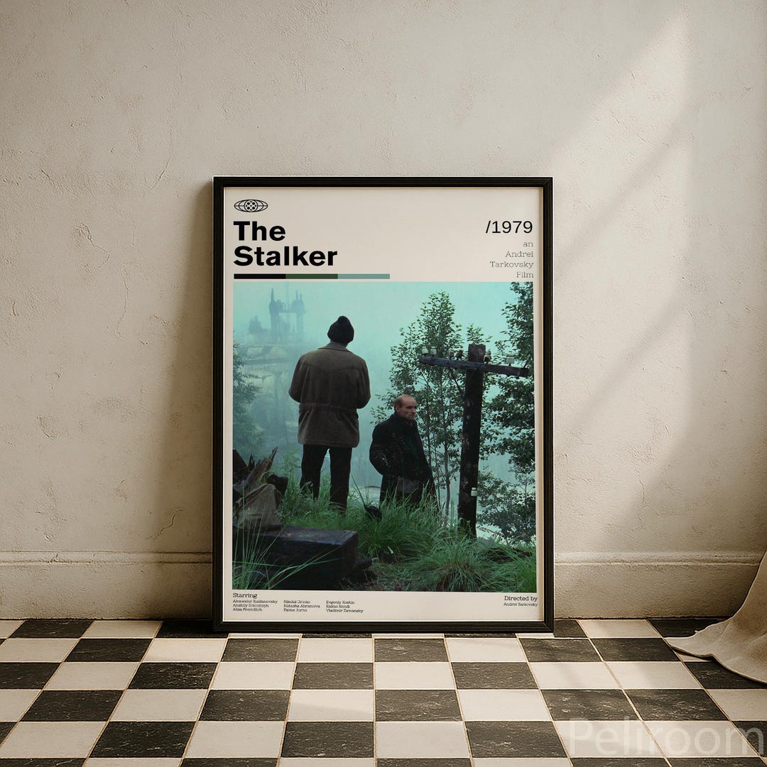 The Stalker 1979 Movie Poster | Andrei Tarkovsky | Mid Century Modern ...