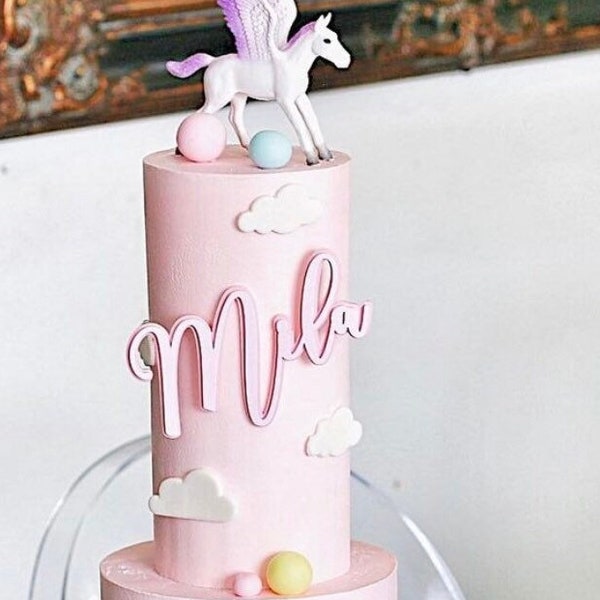 Name Plate for Cake - Etsy