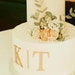 Acrylic Cake Charm, Flat Lay Cake Topper, Monogram Cake Topper Wedding ...