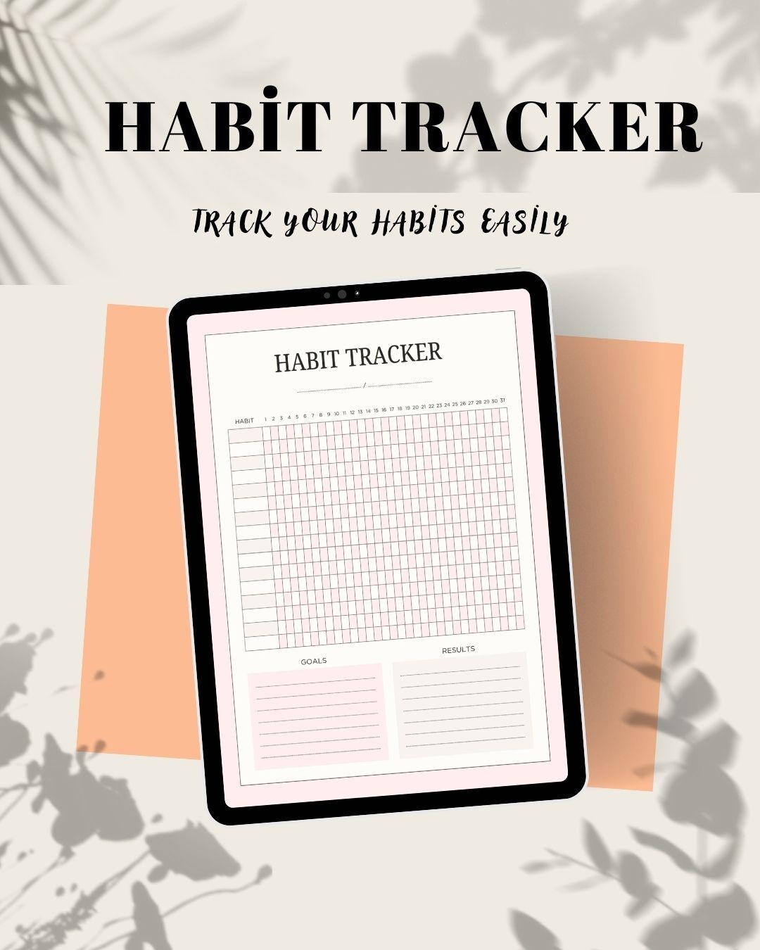 Habit Tracker Printable | Daily Weekly Monthly Habit Tracker ...