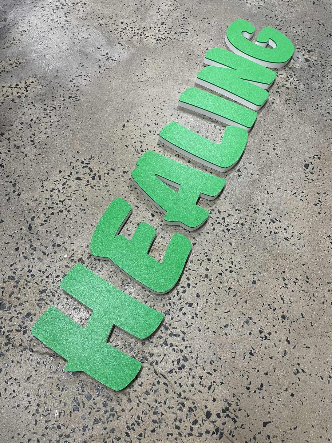 3D Printed Two-toned Letters – Gym Room Motivation or Shop Front Sign ...