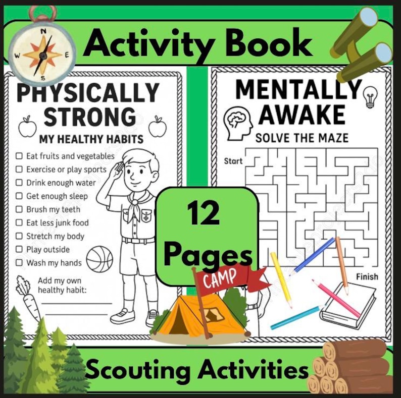 Scout Values Activity Book | Printable Character Workbook for Kids ...